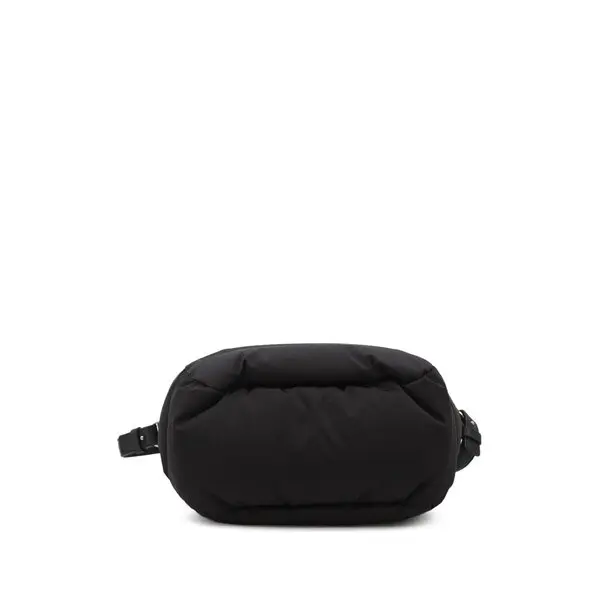 Moncler Padded Tote Bag With Top Handles And Shoulder Strap - Black