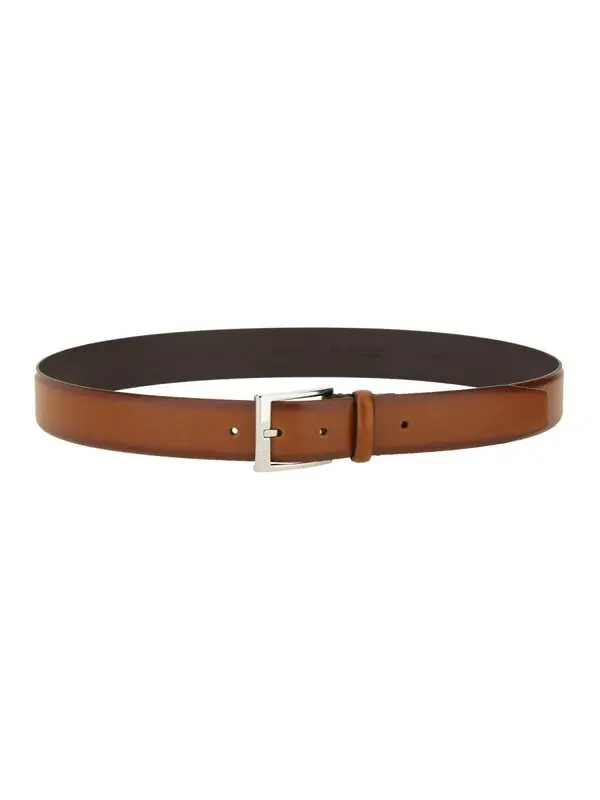 BOSS Cintura In Pelle - Brown