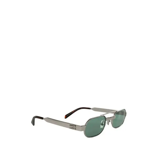 Miu Miu Tone Geometric Sunglasses - Silver