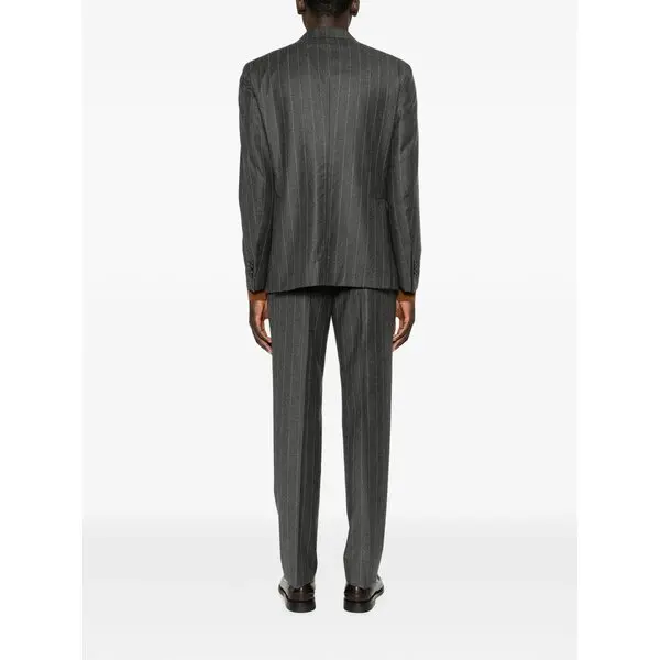 Tagliatore Grey Suits Double Breasted Suits - Gray