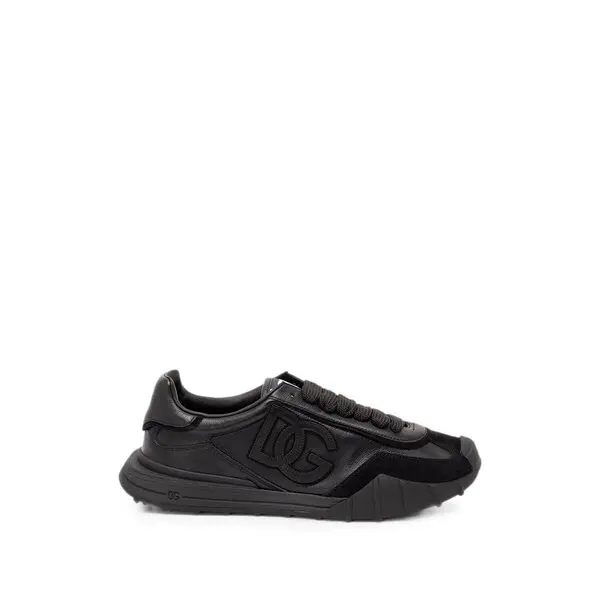 Dolce & Gabbana Suede Panel Low-top Sneakers - Black