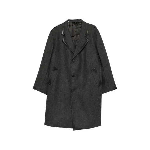 Prada Grey Coats Single Breasted Coats