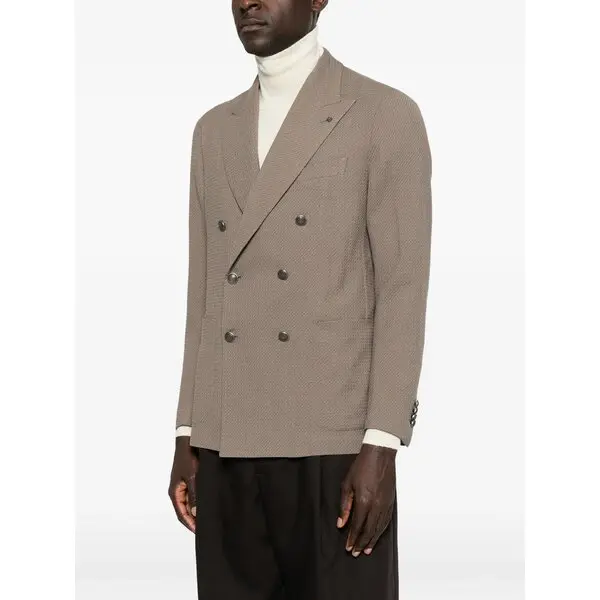 Tagliatore Grey Jackets Blazers