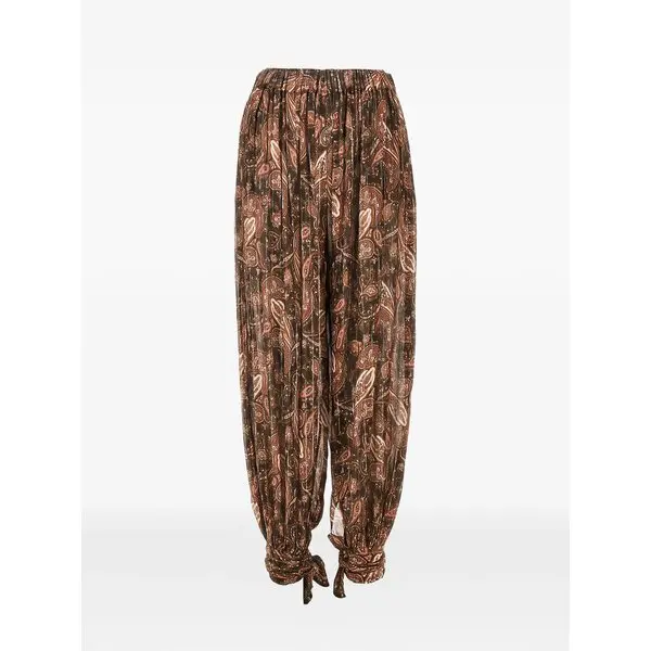 Andamane Tapered Paisley Print Trousers