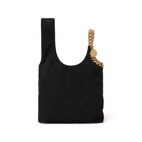 Stella McCartney Polyamide Clutch Bag With Gold-tone Chain - Black