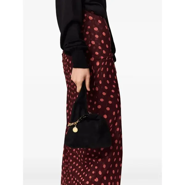 Stella McCartney Polyamide Clutch Bag With Gold-tone Chain - Black
