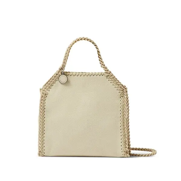 Stella McCartney Beige Grained Texture Mini Bag - Cream