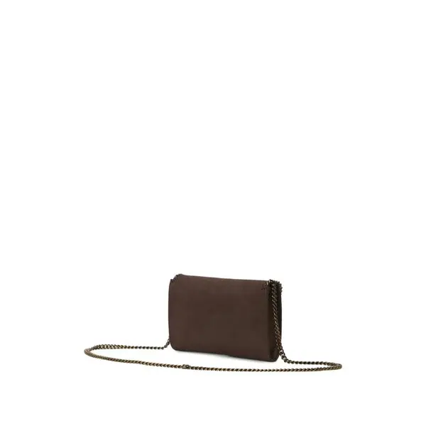 Stella McCartney Shaggy Deer Satchel Bag With Whipstitch Detail - Brown