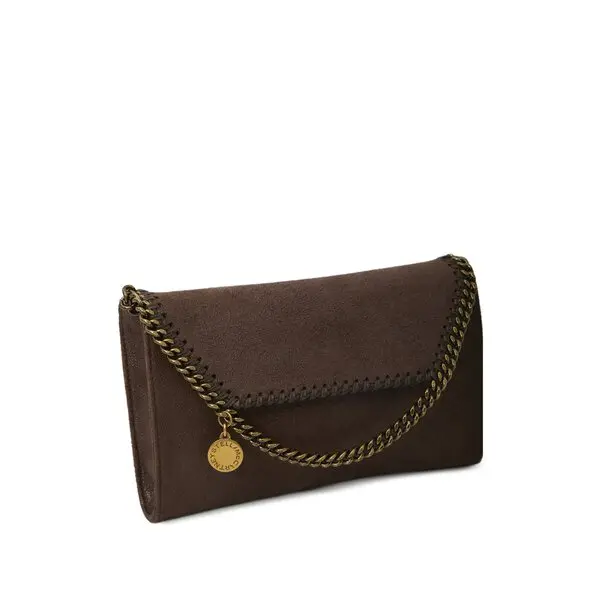 Stella McCartney Shaggy Deer Satchel Bag With Whipstitch Detail - Brown