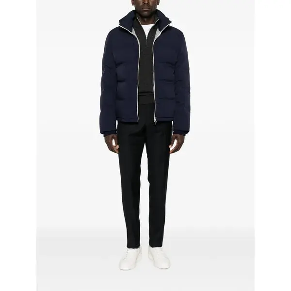 Brunello Cucinelli Padded Hooded Jacket - Blue