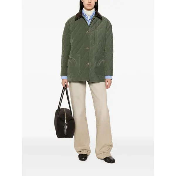BLAZÉ MILANO Quilted Corduroy Jacket - Green