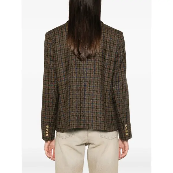 BLAZÉ MILANO Checked Jacket - Brown