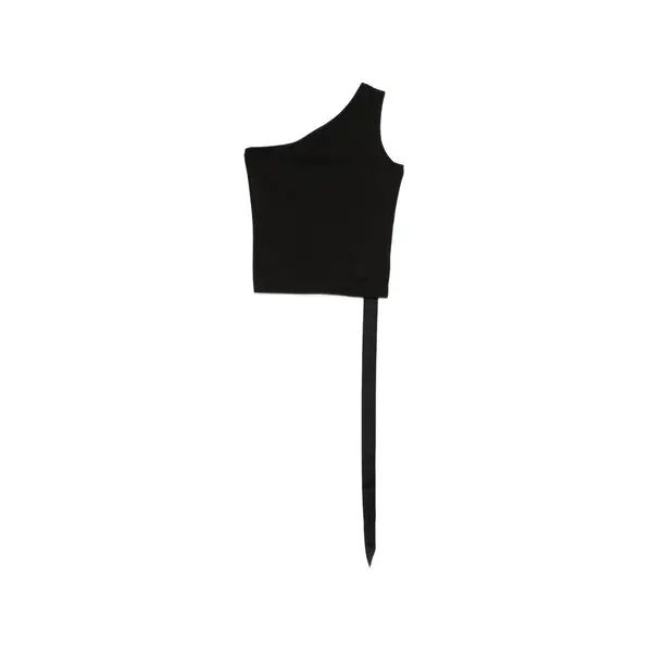 Rick Owens Ribbed Sleeveless Top - Black