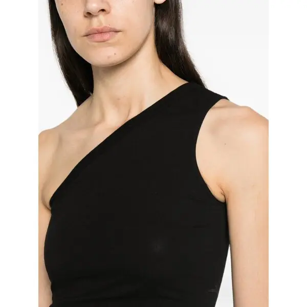 Rick Owens Ribbed Sleeveless Top - Black