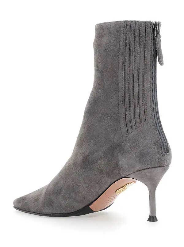 AQUAZZURA Saint Honore Suede Ankle Boots - Multicolor