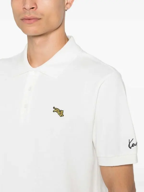 Kenzo Tiger-patch Polo Shirt