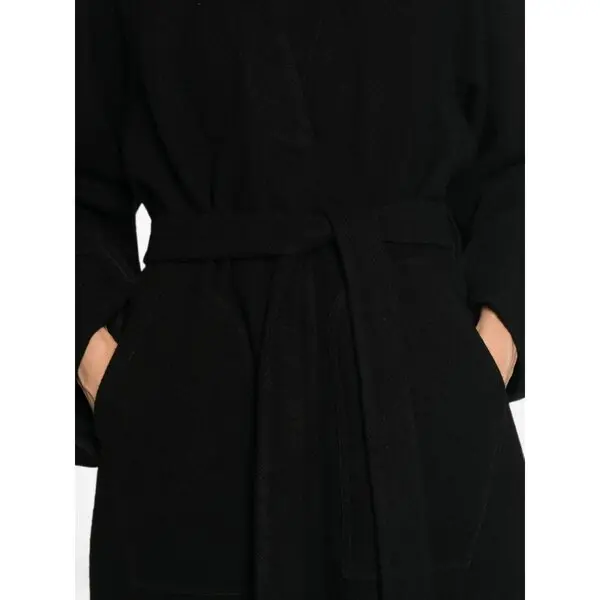 Rick Owens Oversized Belted Virgin Wool Coat