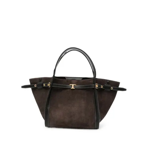TOD'S T Timeless Tote Bag - Brown