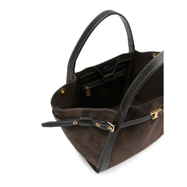 TOD'S T Timeless Tote Bag - Brown