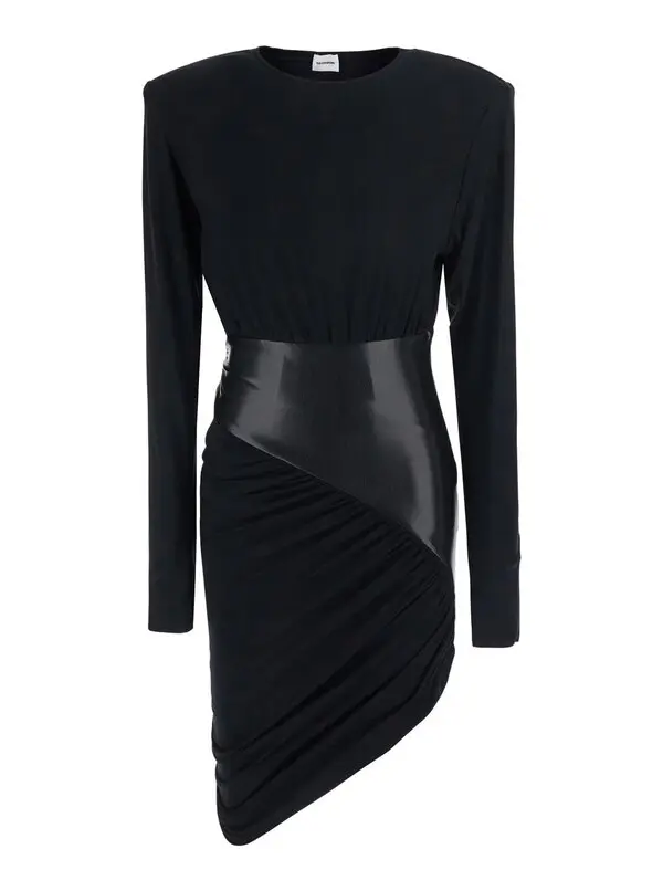 Andamane Ursula Dress With Eco-leather Detailing - Multicolor