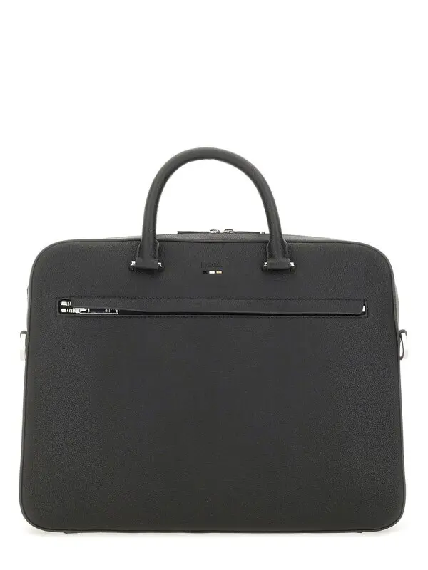BOSS Borsa Portadocumenti Con Logo - Black