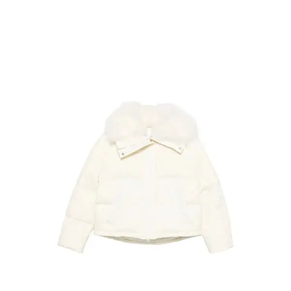 YVES SALOMON Neutrals Jackets Puffer Jackets