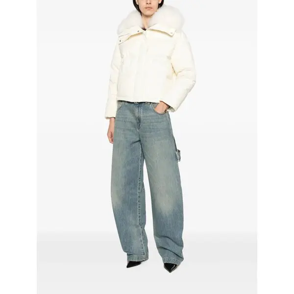 YVES SALOMON Neutrals Jackets Puffer Jackets