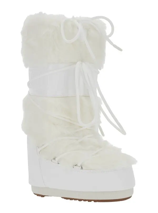 Moon Boot Icon Faux Fur Boots - Multicolor