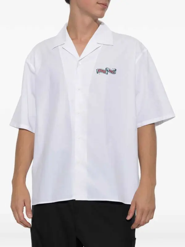 Kenzo Short-sleeved Shirt With Tiger Print