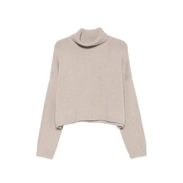 LISA YANG Cashmere Roll Neck Jumper - Cream