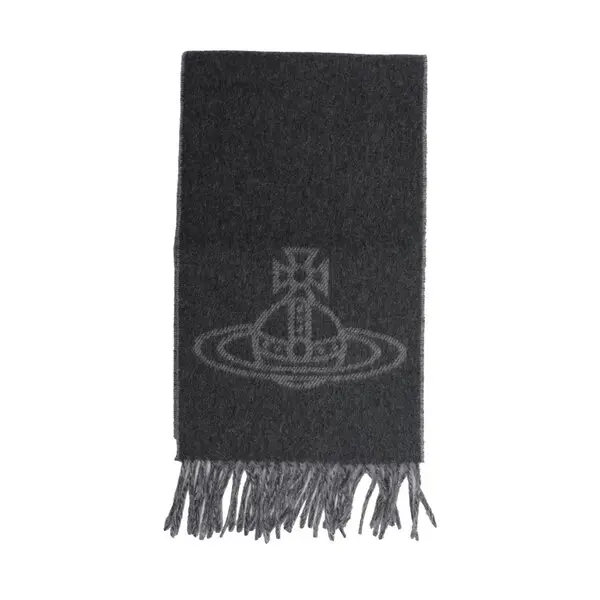 VIVIENNE WESTWOOD Orb Logo Double Face Scarf