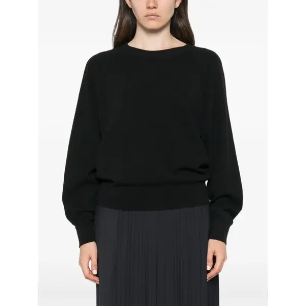 LISA YANG Cashmere Fine Knit Jumper With Rear Cut-out Detail - Black