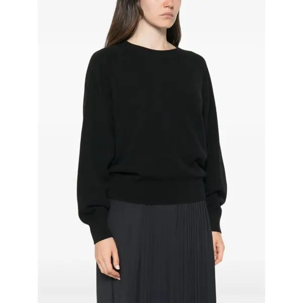 LISA YANG Cashmere Fine Knit Jumper With Rear Cut-out Detail - Black