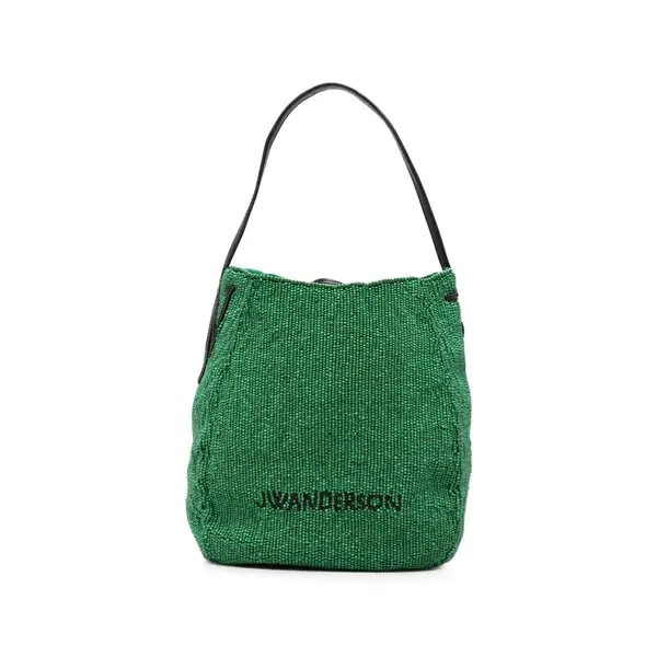 JW Anderson Logo Plaque Shoulder Bag - Green