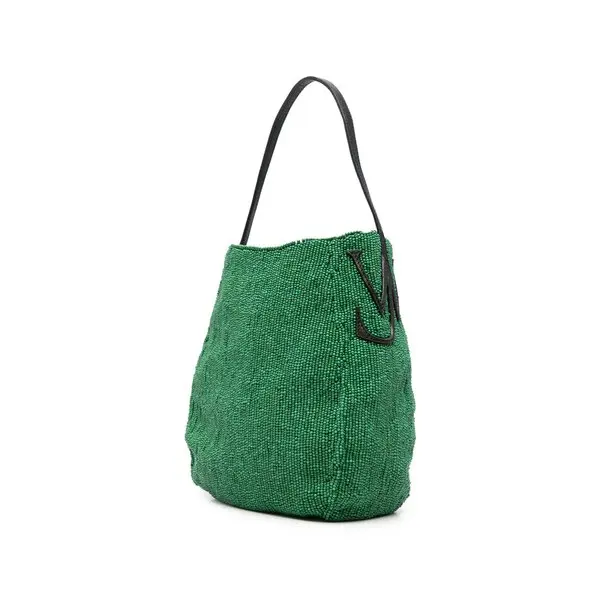 JW Anderson Logo Plaque Shoulder Bag - Green
