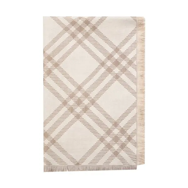 Burberry Degrade' Check Scarf In Wool And Silk