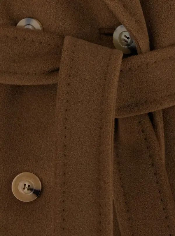 Max Mara Double-breasted Wool And Cashmere Coat - Multicolor