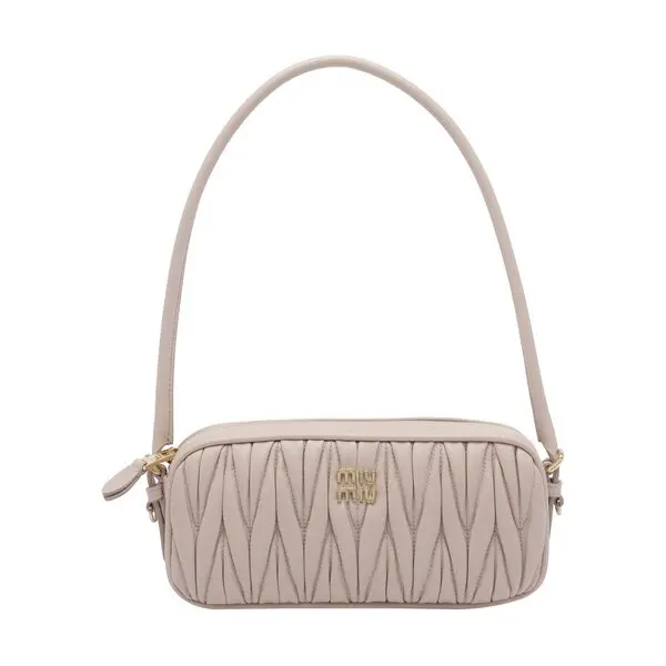 Miu Miu Nappa Matelassé Pouch - Pink
