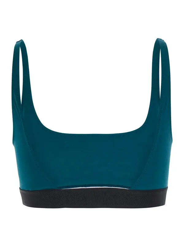 TOM FORD Top With Square Neckline And Logo Lettering On The Front In Tech Fabric For