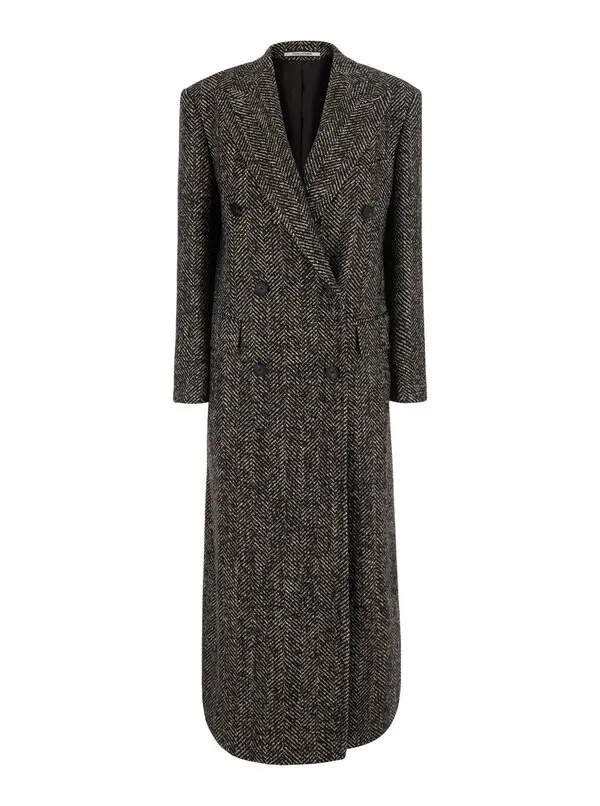 Tagliatore Double-breasted Wool Blend Coat