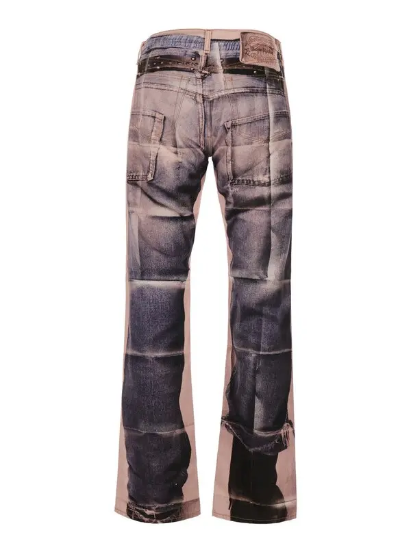 Acne Studios Printed Denim Jeans - Multicolor