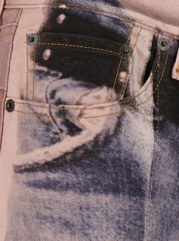 Acne Studios Printed Denim Jeans - Multicolor