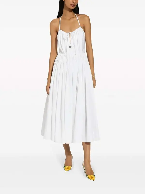 Dolce & Gabbana Halter Neck Midi Dress