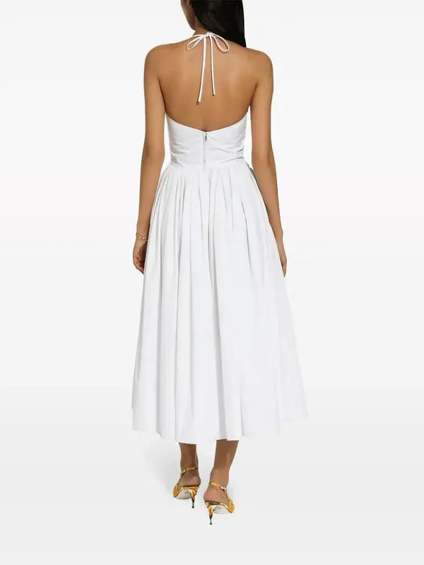 Dolce & Gabbana Halter Neck Midi Dress