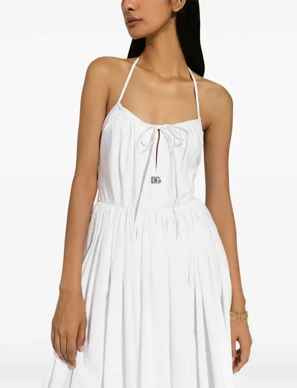Dolce & Gabbana Halter Neck Midi Dress