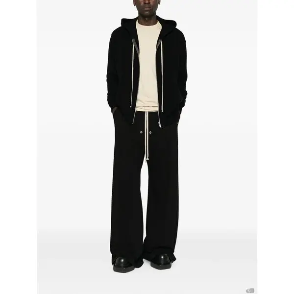 Rick Owens Cashmere & Wool Zip-up Hoodie