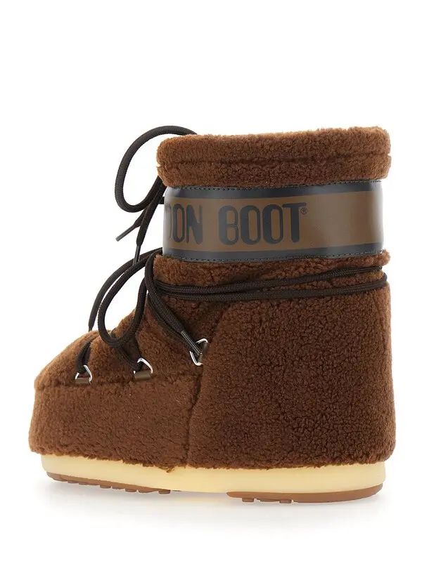 Moon Boot Icon Low Fleece Bootie - Brown