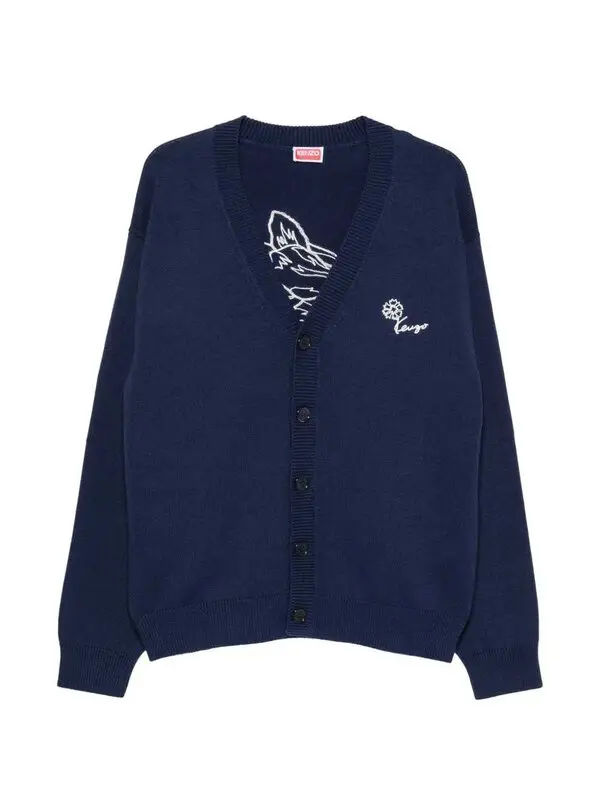 Kenzo Floral-embroidered Cardigan
