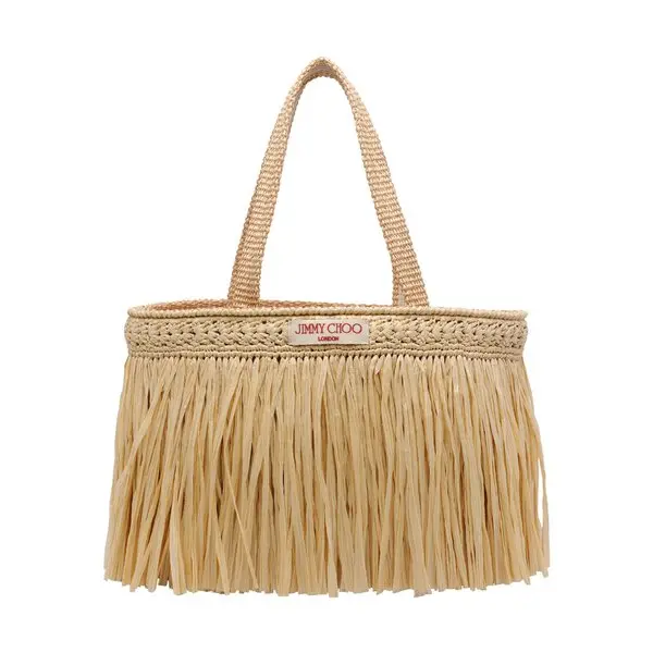 JIMMY CHOO Beach Tote Bag - Cream