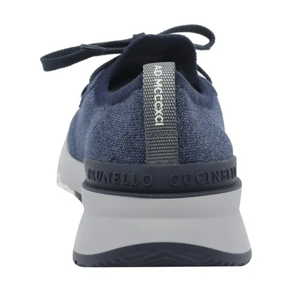 Brunello Cucinelli Knitted Runner Sneakers With Logo